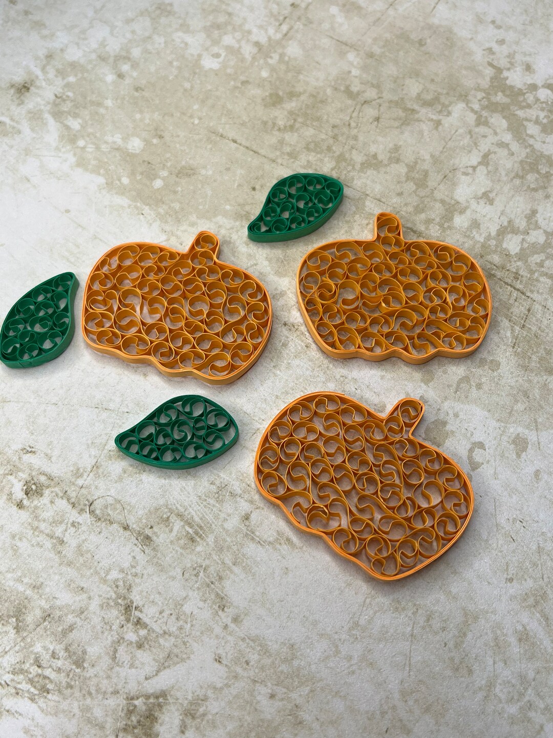 Quilled Pumpkin Embellishment, Fall Pumpkin, Pumpkin Decoration, Paper ...