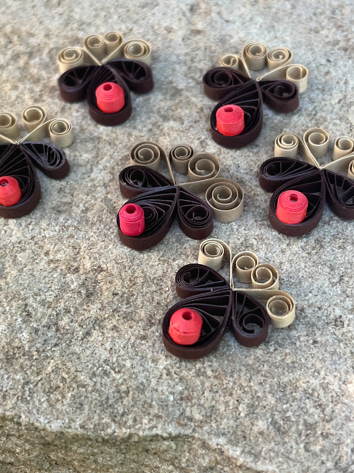 6 Reindeer Heads Quilled Reindeer Paper Reindeer Handmade - Etsy