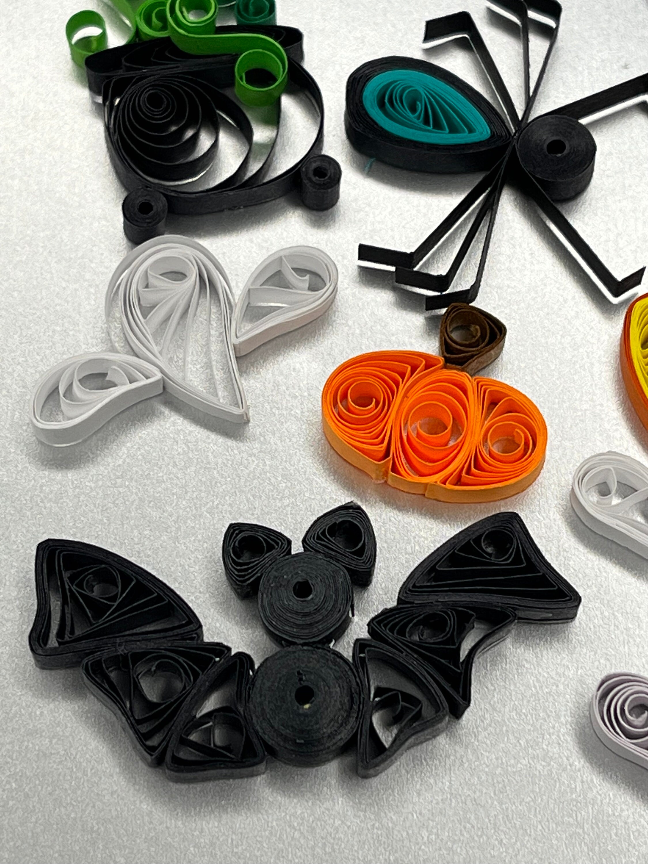 Halloween Themed Quilling Sampler Embellishment Sampler - Etsy