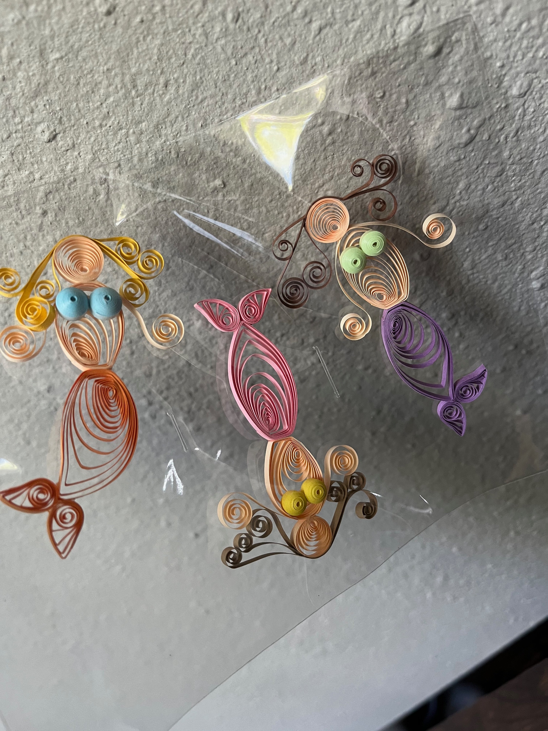 Mermaid, 3 Mermaids, Quilled Mermaid, Quilled Embellishments, Table ...