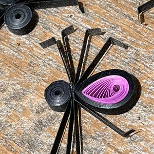 Quilled Paper Spiders: Halloween Table Decoration, Craft Embellishment ...
