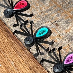 Quilled Paper Spiders: Halloween Table Decoration, Craft Embellishment ...
