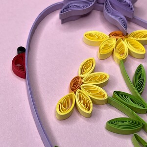 Quilled Easter Card, Daisy and Ladybug Card, Blank Inside Card, Easter ...