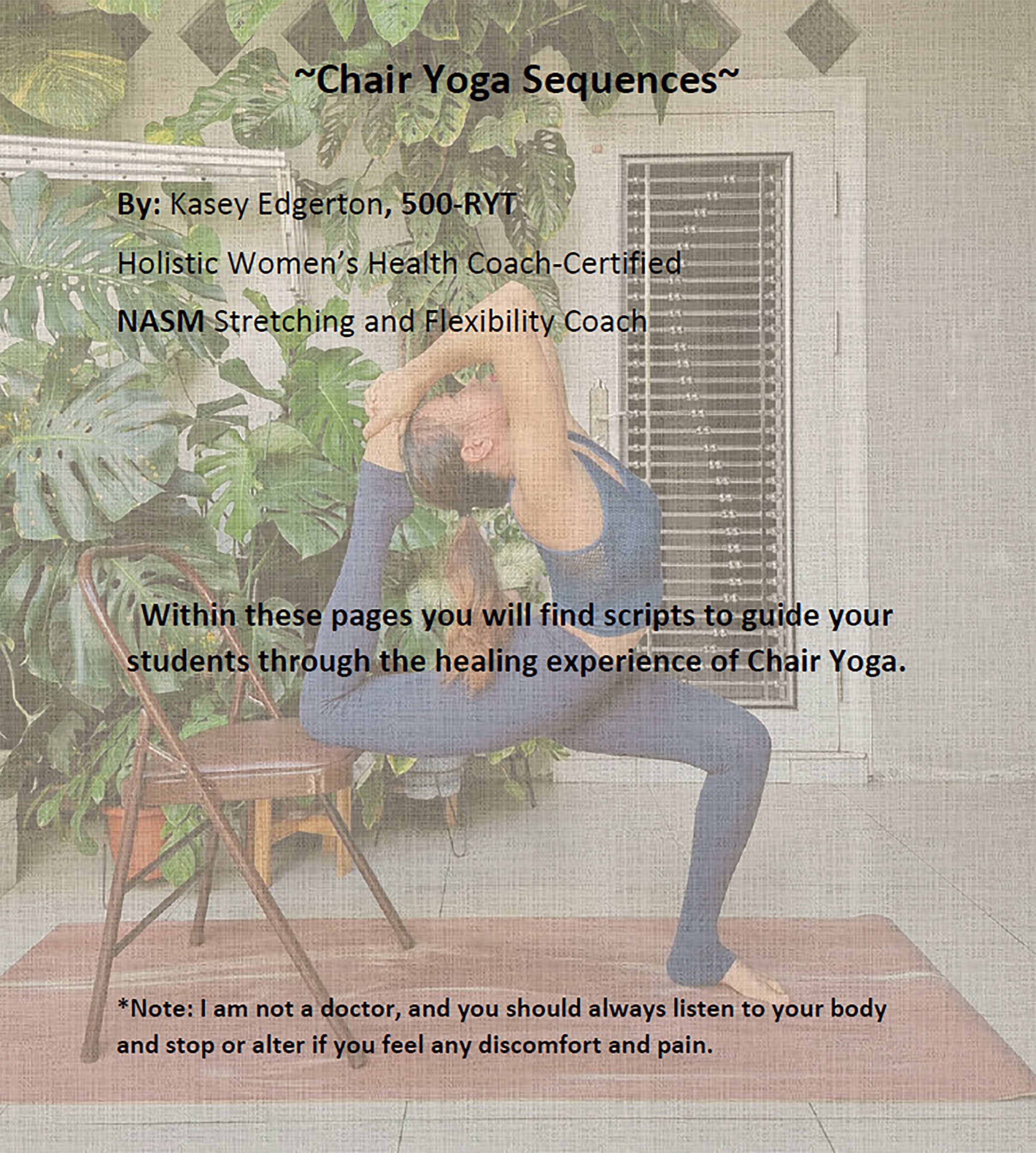 Chair Yoga Scripts L Done for You Yoga Class Plans L PDF L Ebook L ...