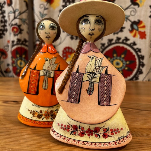 Vintage Mexican Paper Mache Sculptures Mexican Folk Art - Etsy