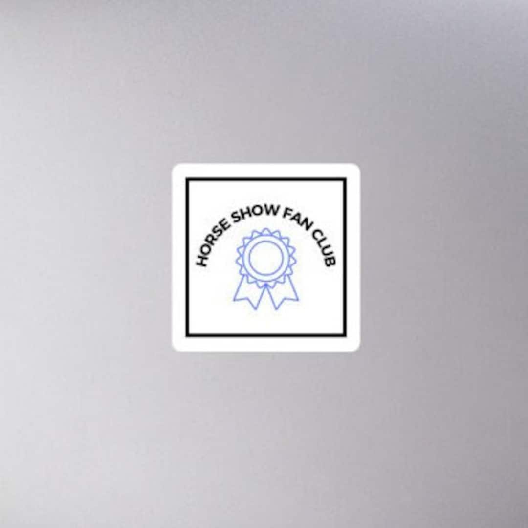 Horse Show Fan Club Sticker for Water Bottle Laptop Tack - Etsy