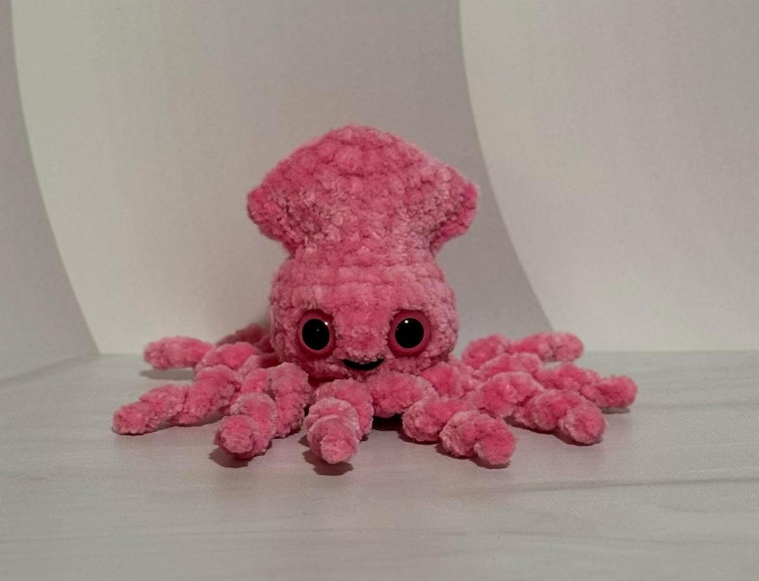 Mini Sophia Squid Handmade Stuffed Animal Soft Plushie Perfect for Kids ...