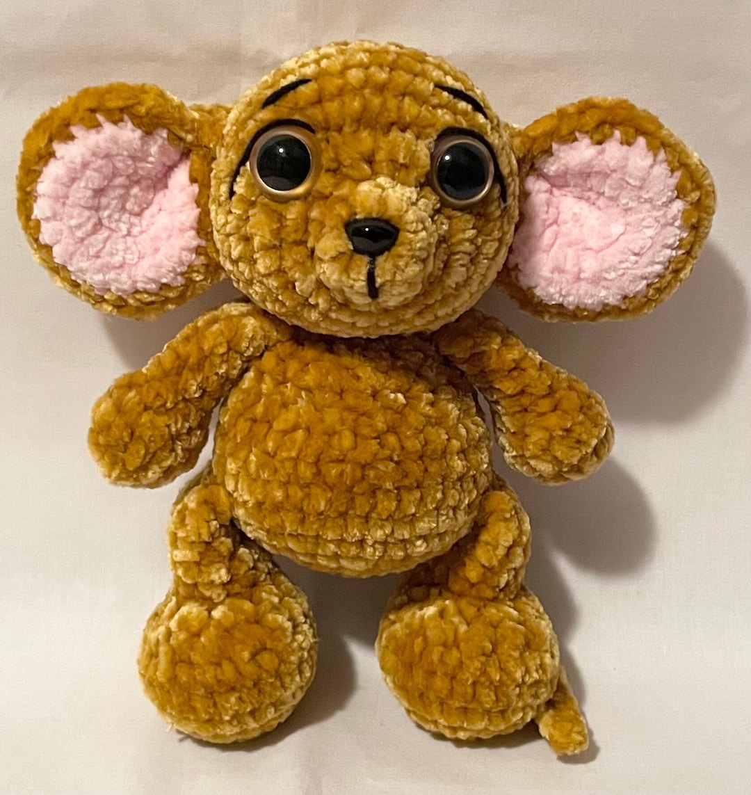 Marcel Mouse Handmade Stuffed Animal Soft Plushie Perfect for Kids ...