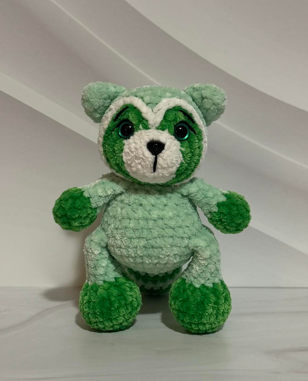 Randy Raccoon Handmade Stuffed Animal Soft Plushie Perfect for Kids ...