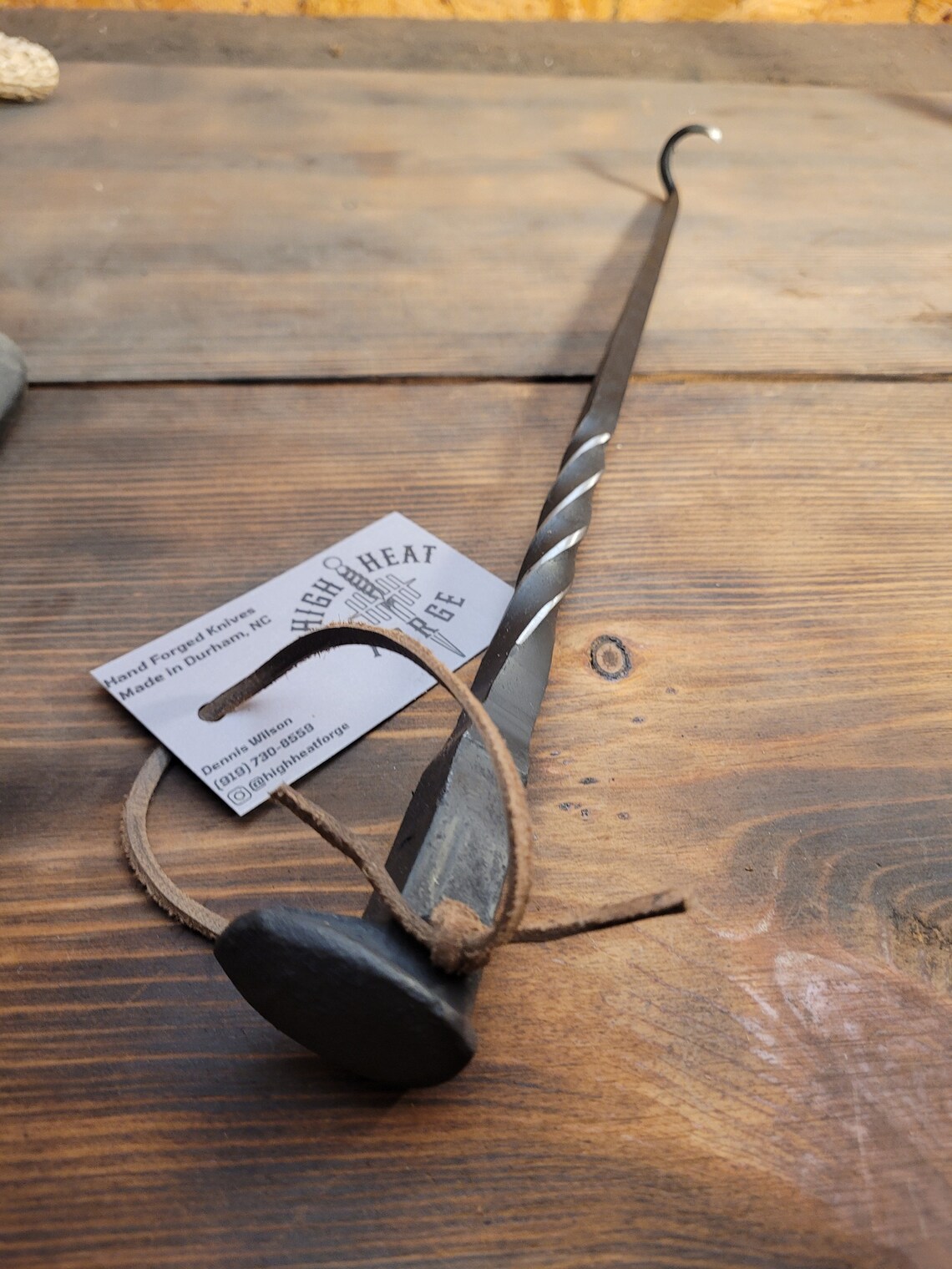 Railroad Spike Steak Flipper (hand Forged) - Etsy