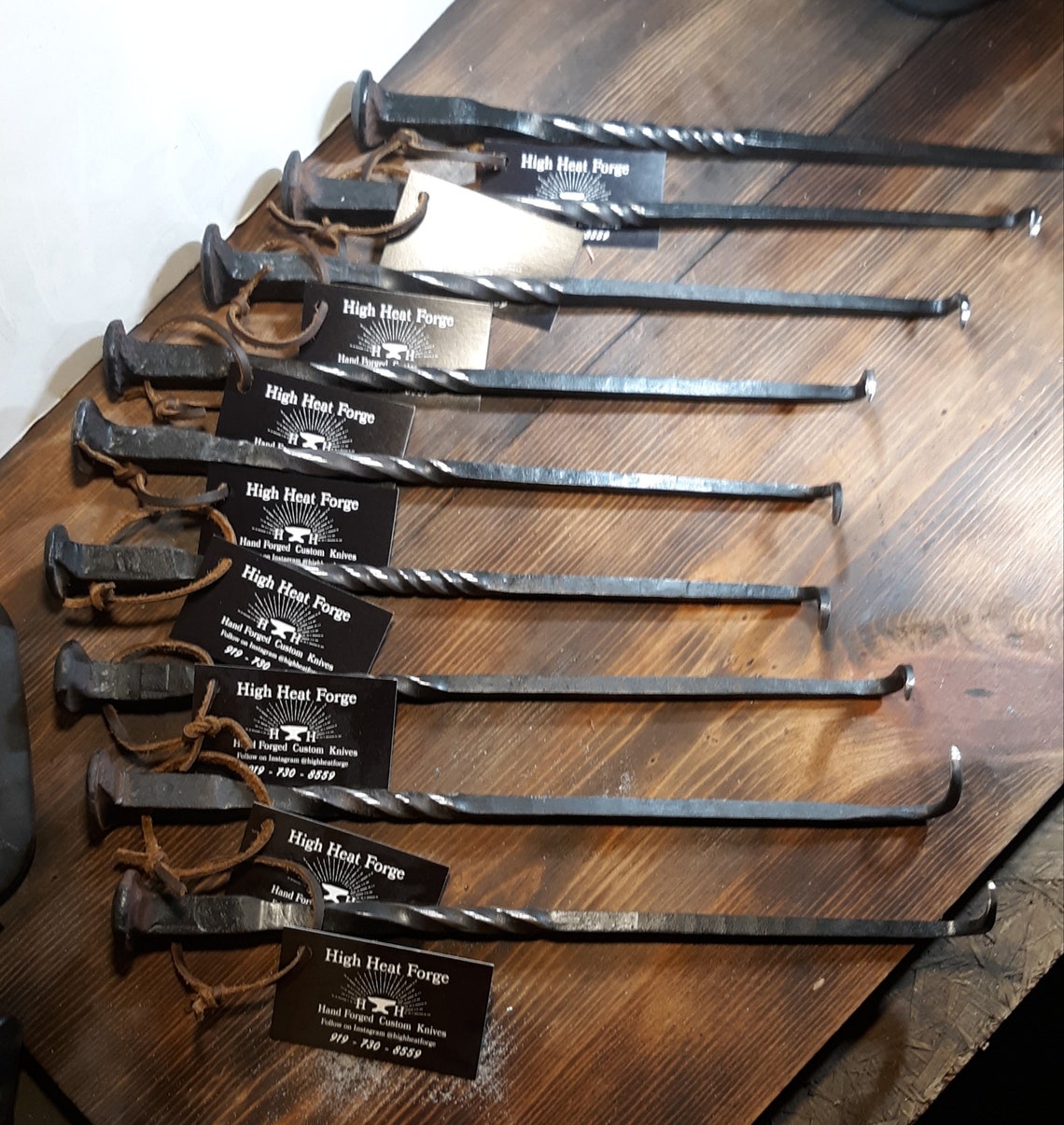 Railroad Spike Steak Flipper (hand Forged) - Etsy