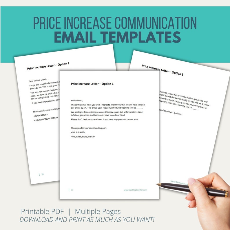 25 Pre-written Email Templates for Maid Services. - Etsy