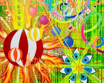 The Source by Prisarts Abstract Painting Canvas - Etsy