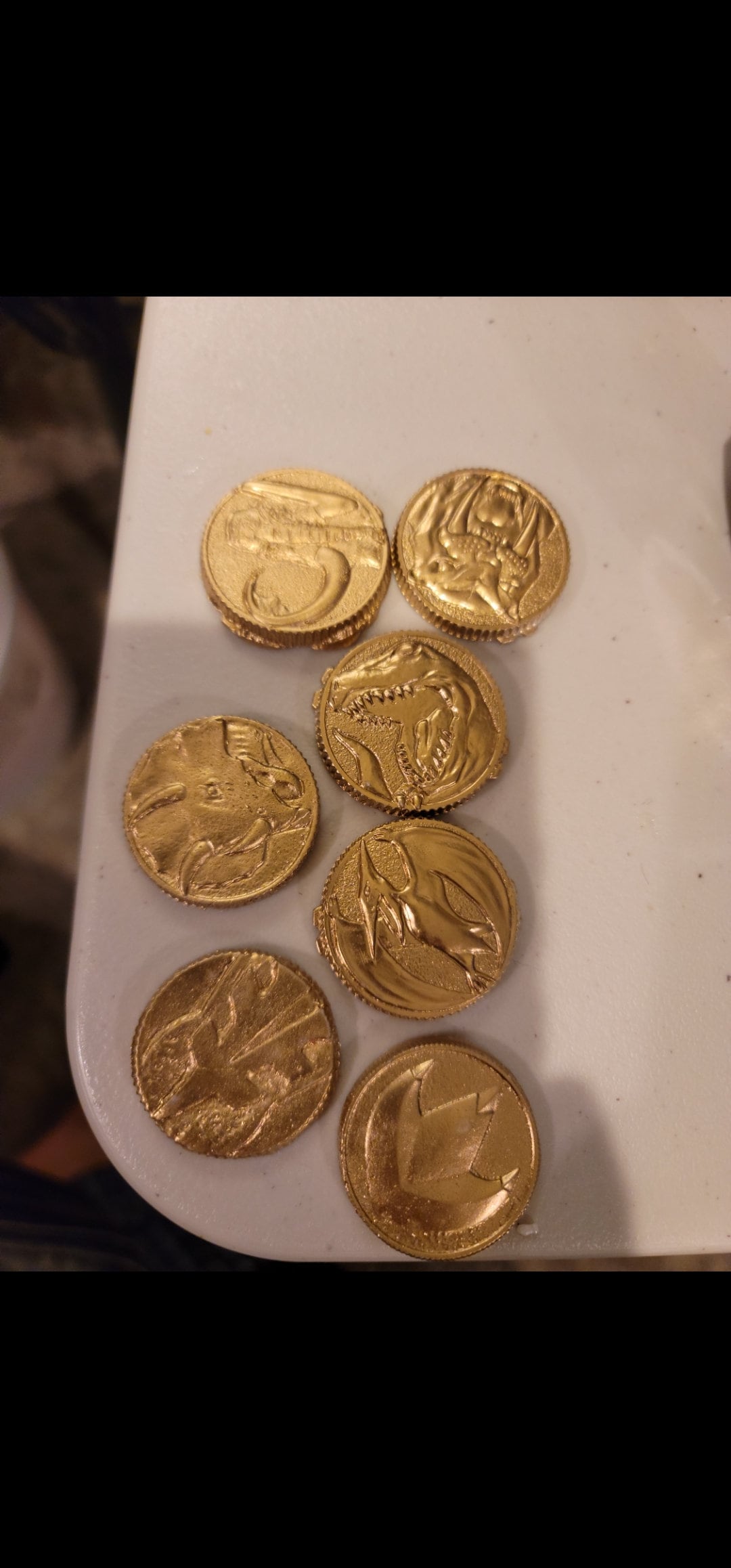 Mighty Morphin Power Rangers Screen Cast Power Coin Set of 7 - Etsy