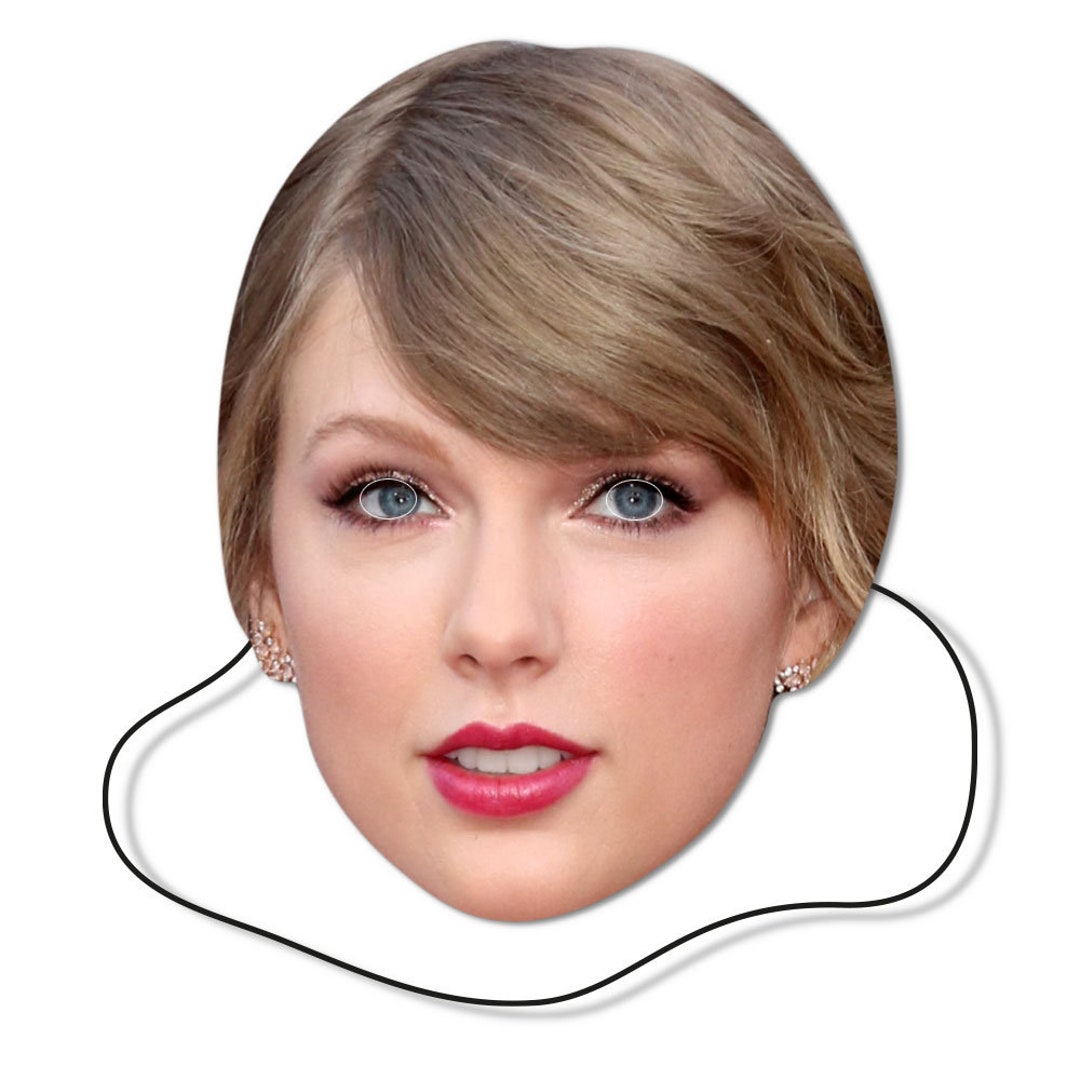 Taylor Swift Face Mask - Ready to Wear - Elastic or Sticks - Etsy