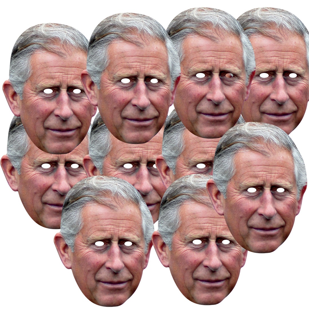 5 OR 10 PACK King Charles III Coronation Face Masks - Royal Family ...