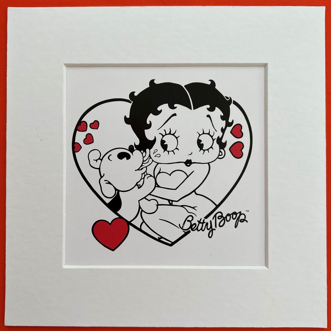 Betty Boop Print Mounted Original Book Page - Etsy