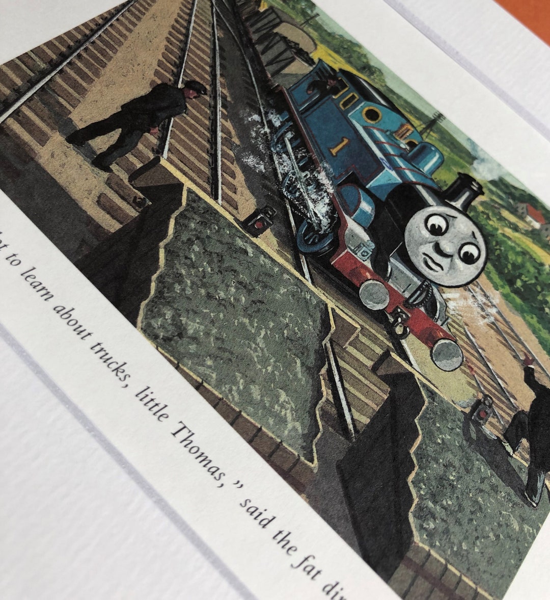 Thomas the Tank Engine Fat Controller Mounted Wall Art Print Nursery ...