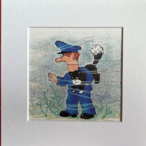 Postman Pat Mounted Print Book Page Original - Etsy