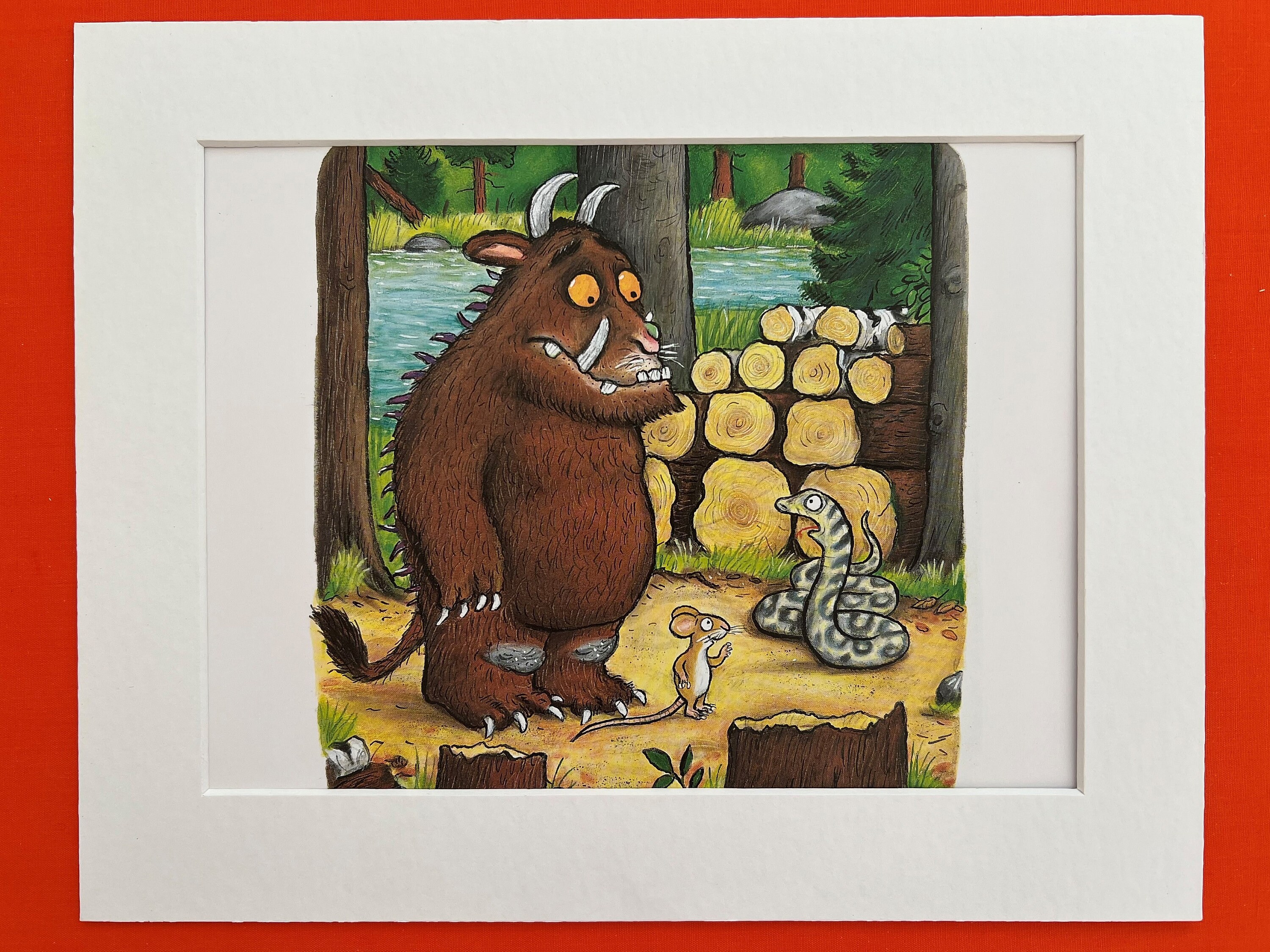 Gruffalo Print Nursery Art Upcycled Book Page - Etsy