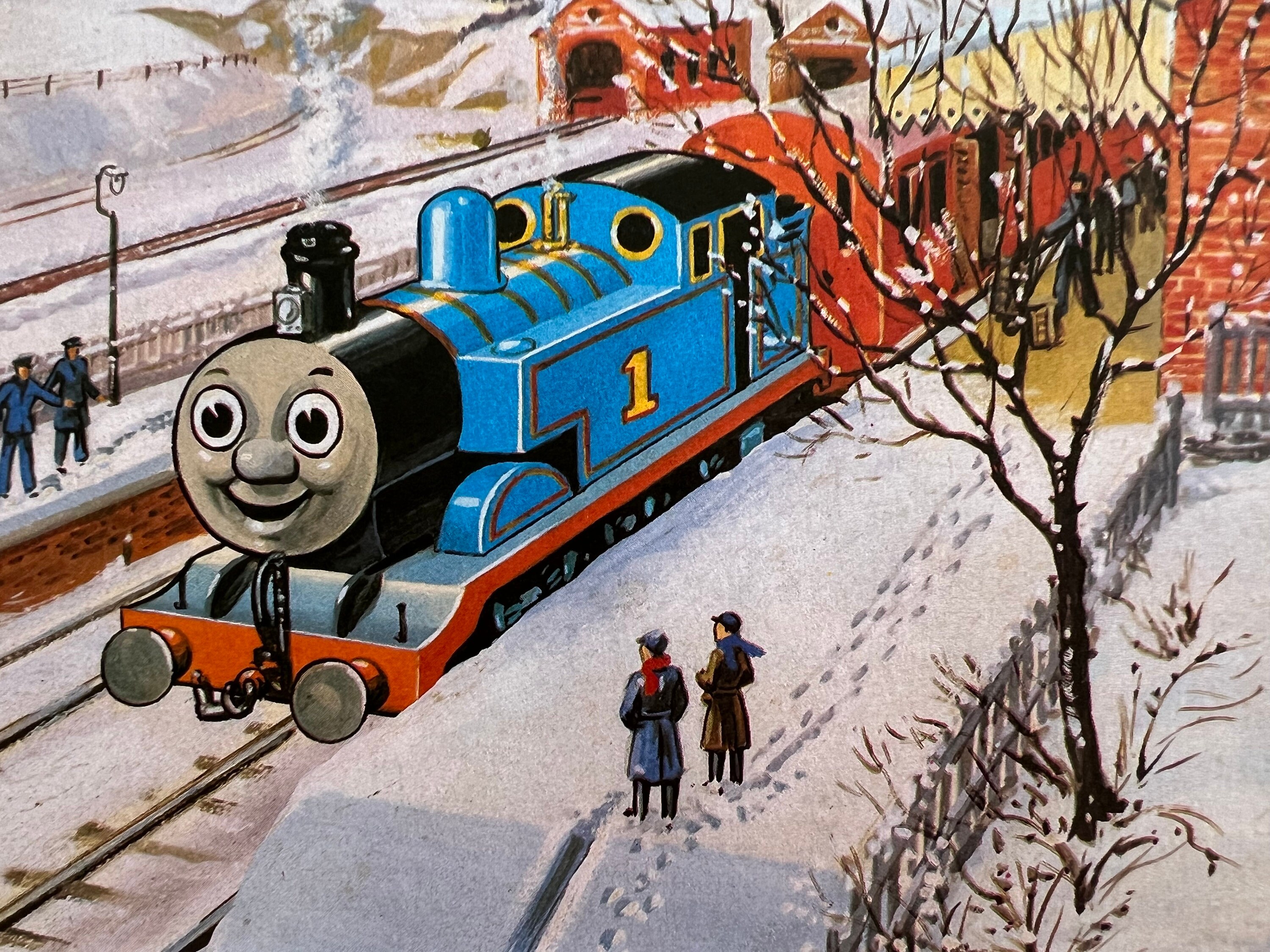 Original Thomas the Tank Engine Mounted Print Nursery Rescued - Etsy UK
