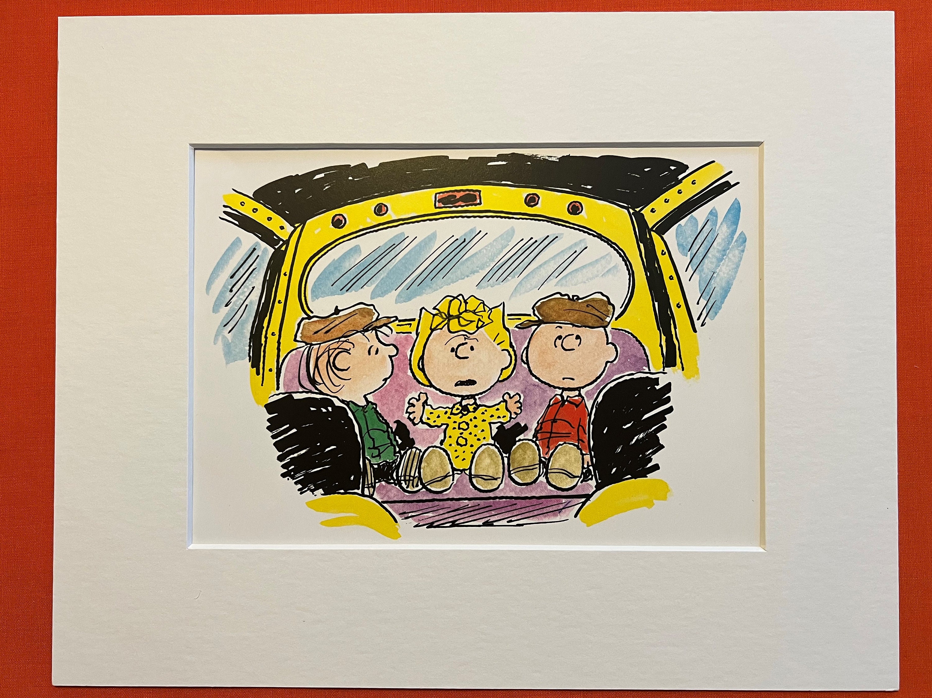 Snoopy Charlie Brown Sally Linus Peanuts Mounted Print Book Page ...