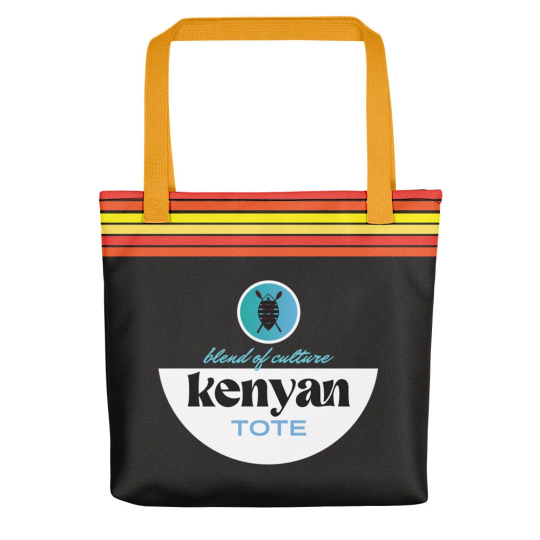 Kenyan Tote Bag | Kenyan Art | Kenyan Flag | Kenyan Gifts | Kenya Gifts ...