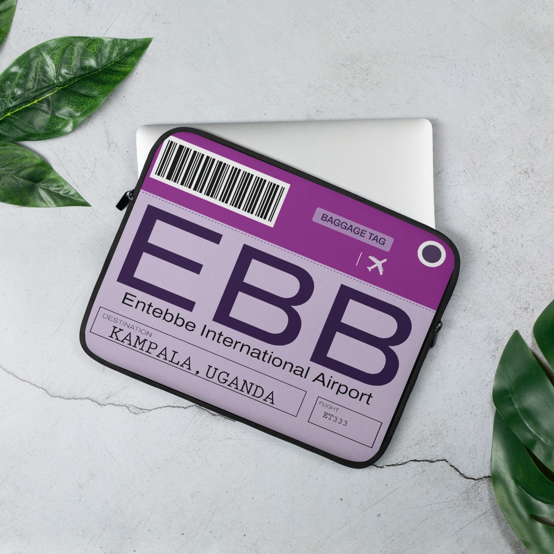 EBB Entebbe Airport Tag Laptop Sleeve for MacBook 15, MacBook Pro 13 ...