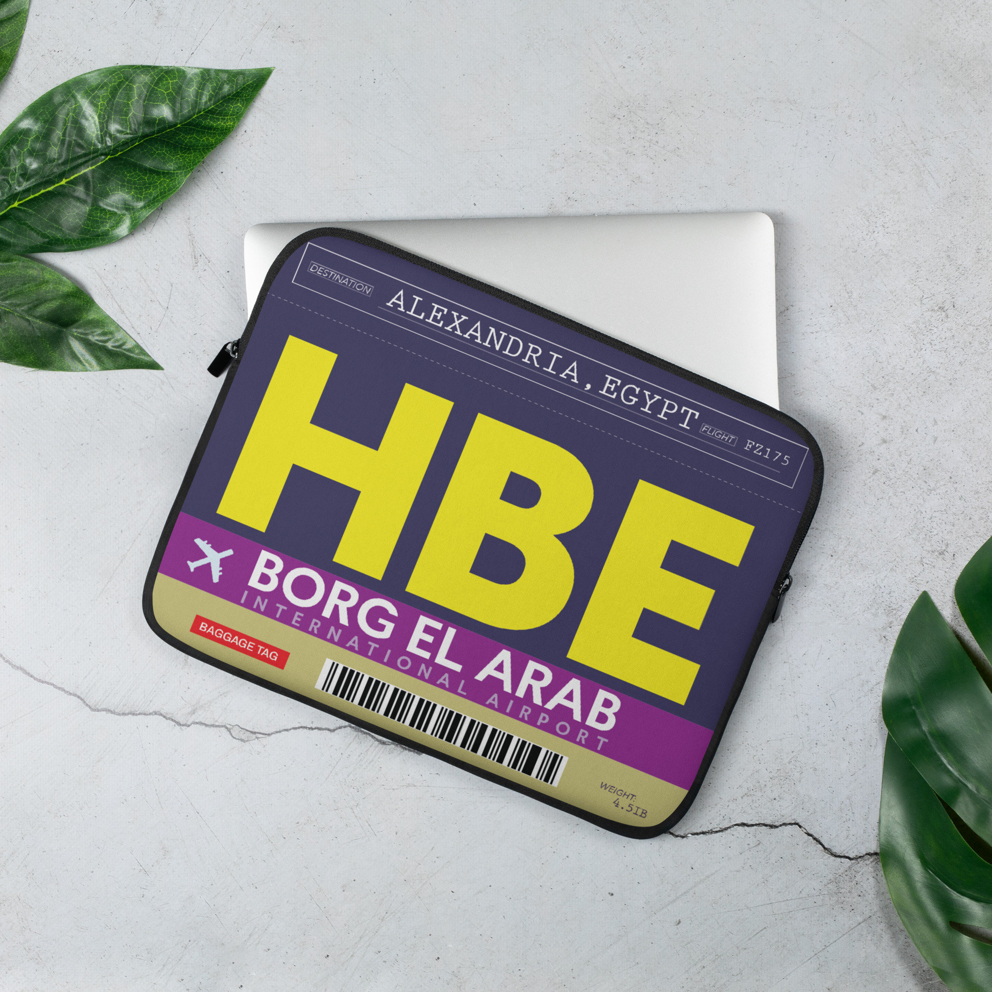 Egypt Borg El Arab Airport Tag Laptop Sleeve for MacBook 15, MacBook ...