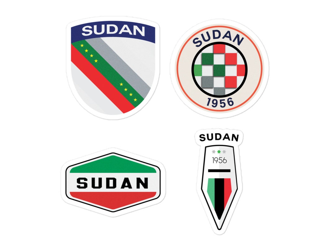 Sudan Sticker Pack (4 PACK) | Sudanese Art | Sudan Flag | Sudan Gift ...