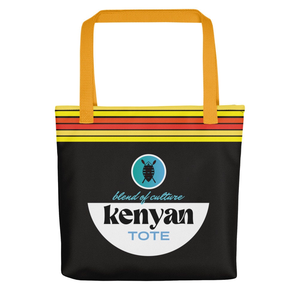 Kenyan Tote Bag | Kenyan Art | Kenyan Flag | Kenyan Gifts | Kenya Gifts ...