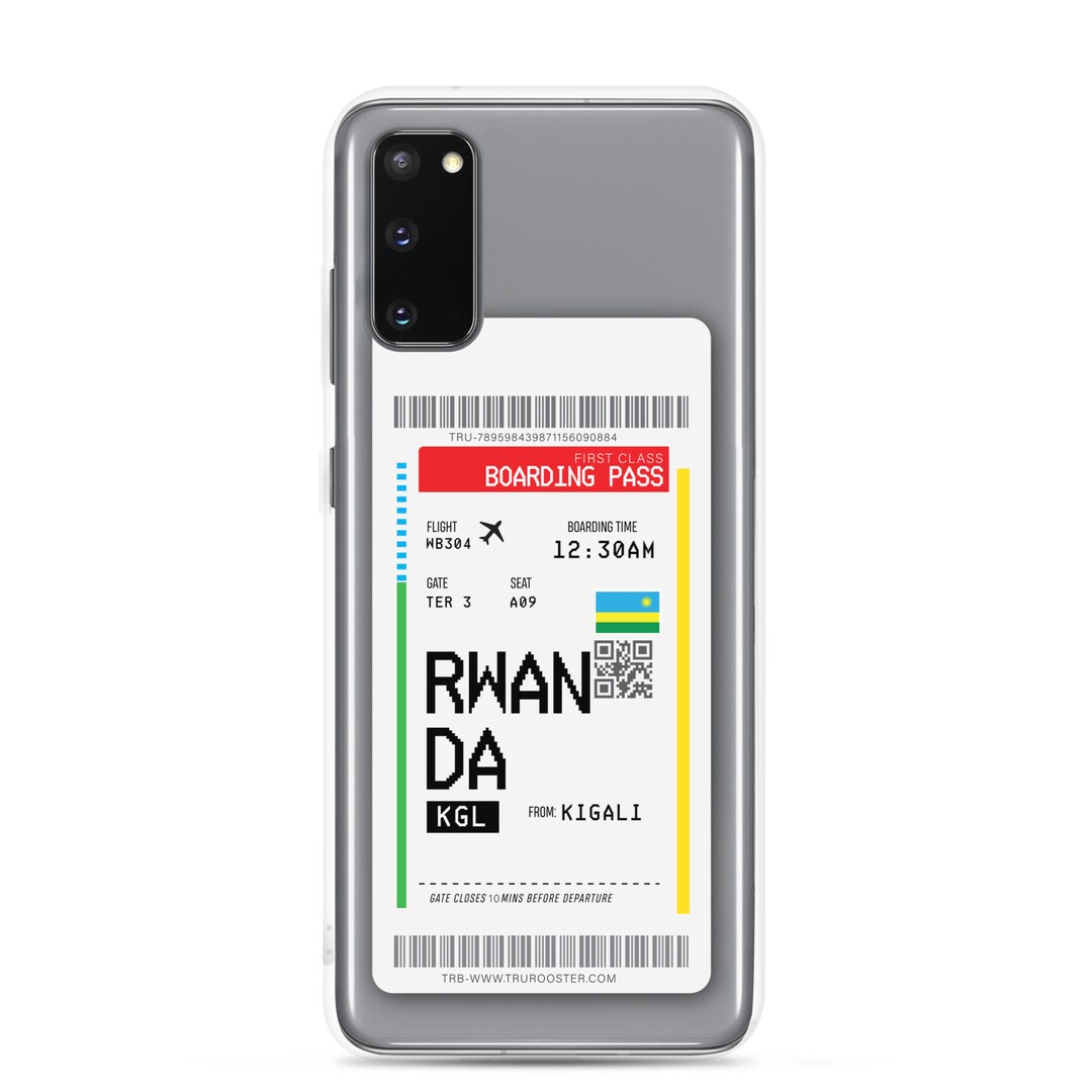 Rwanda Boarding Pass Samsung Case | Samsung Phone Case | Rwandan Phone ...