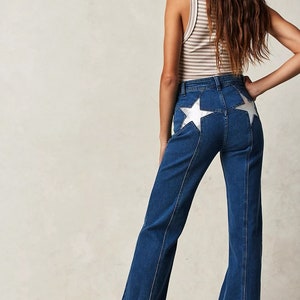 Free People Firecracker Flare Jeans “date Night” - Etsy