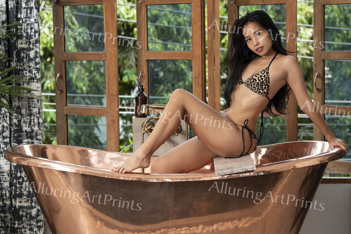 Risque Asian Model Irene Hoek Print Pinup Fine Wall Art Busty - Etsy