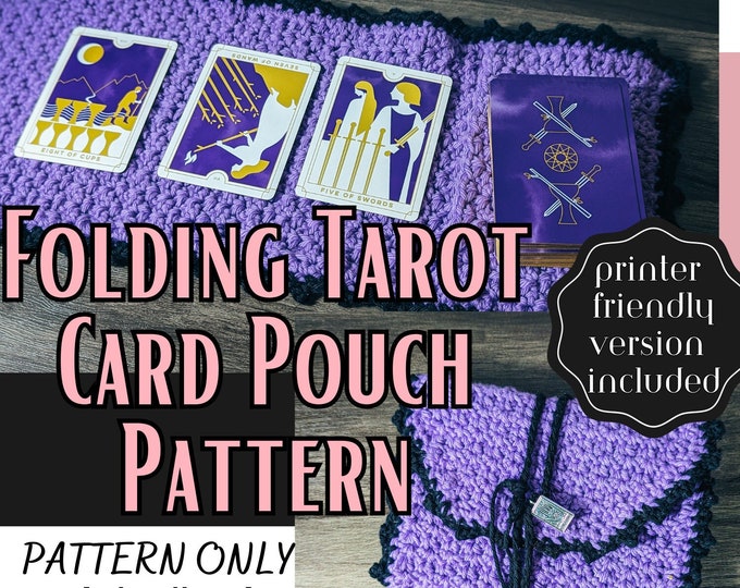 Crochet Tarot Card Pouch, PDF Pattern, No Sew Beginner Pattern, Witch ...