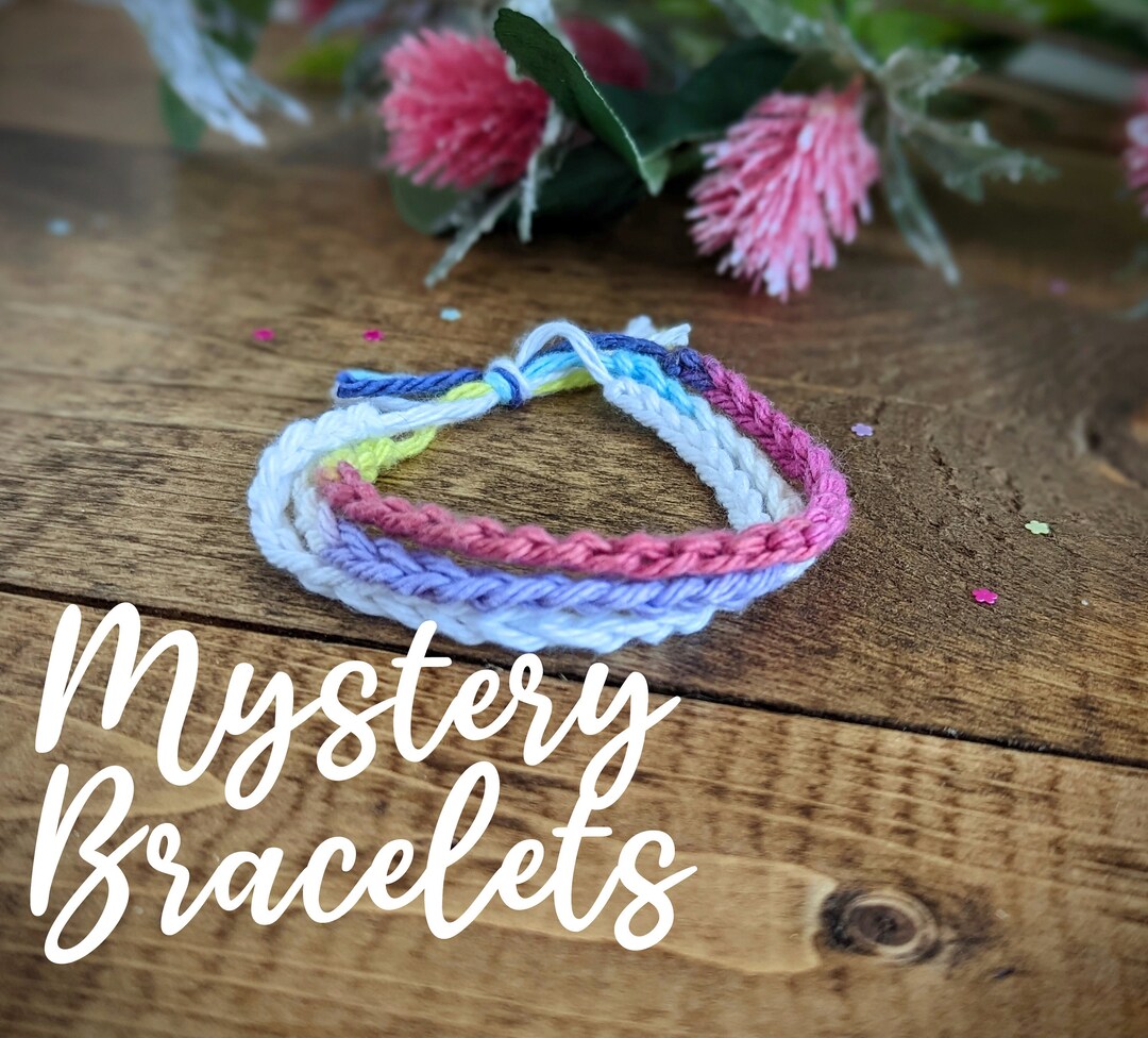 Crochet Corded Friendship Bracelets Exciting MYSTERY Colors - Etsy