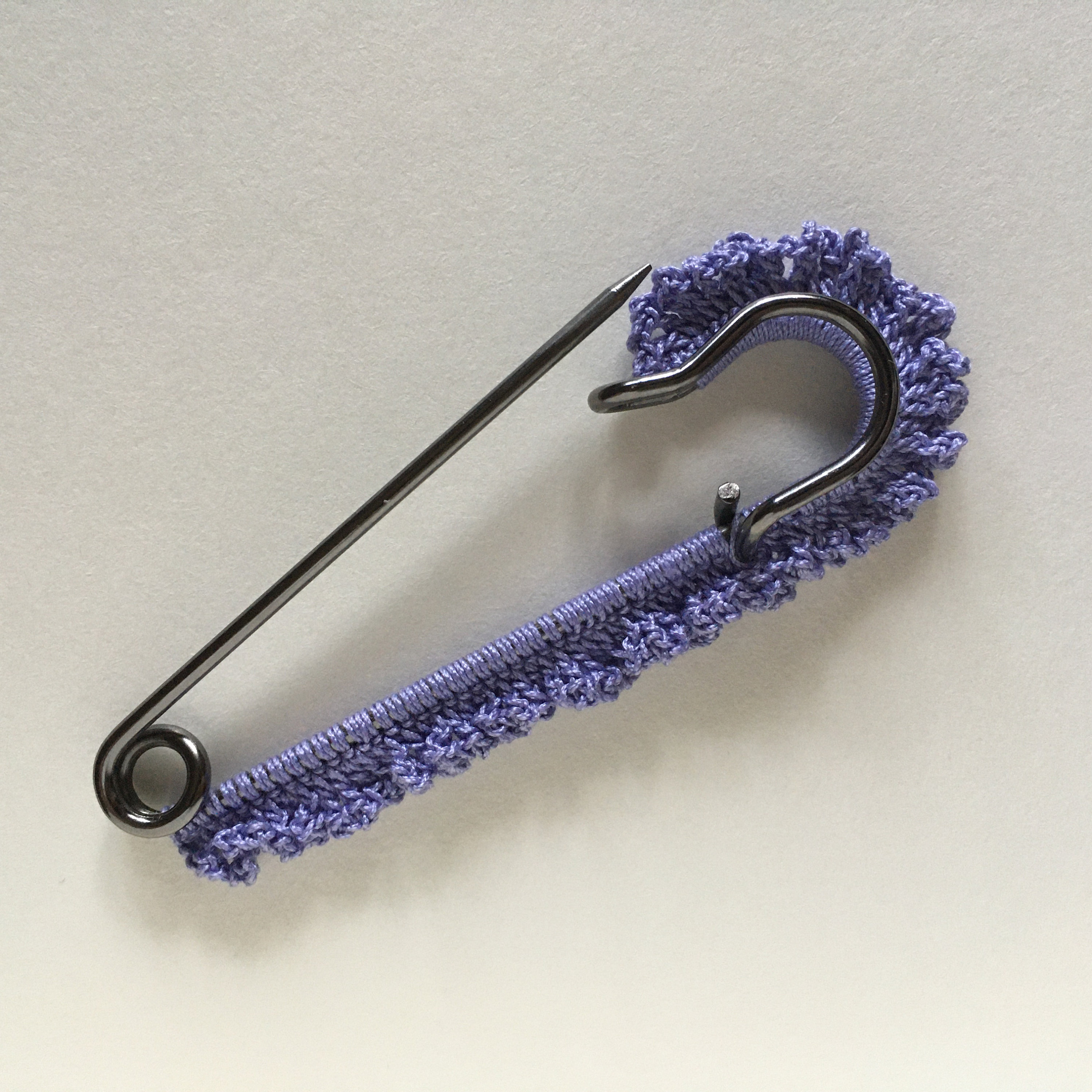 Crocheted Safety Pin: Shawl, Scarf, Blanket Pin - Etsy