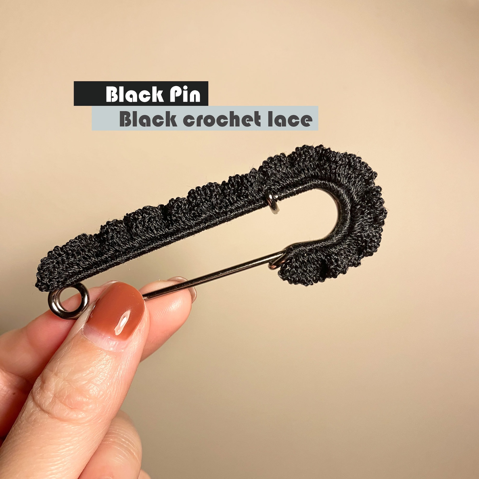 Crocheted Safety Pin: Shawl, Scarf, Blanket Pin - Etsy