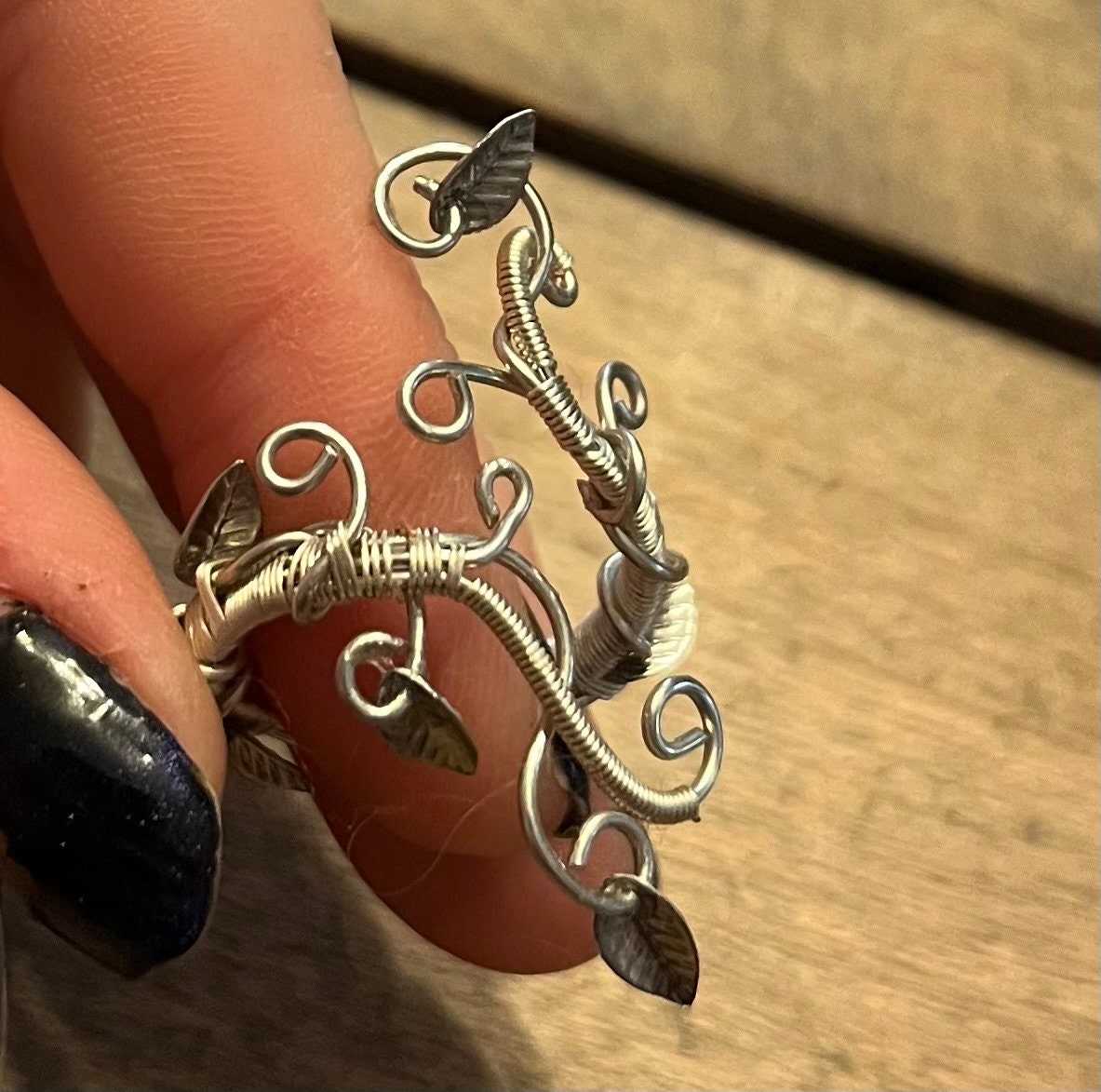 Vine Ring, Vine Rings for Women, Vine Ring Silver, Wire Wrapped Ring ...