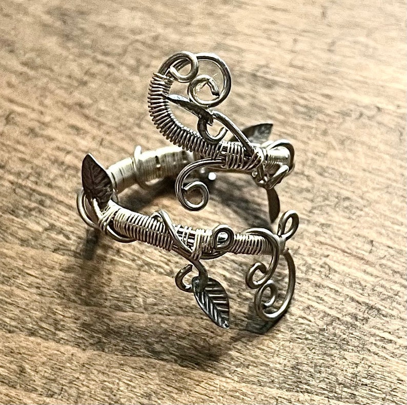Vine Ring, Vine Rings for Women, Vine Ring Silver, Wire Wrapped Ring ...