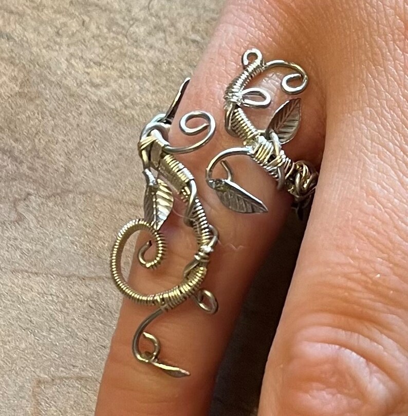 Vine Ring, Vine Rings for Women, Vine Ring Silver, Wire Wrapped Ring ...