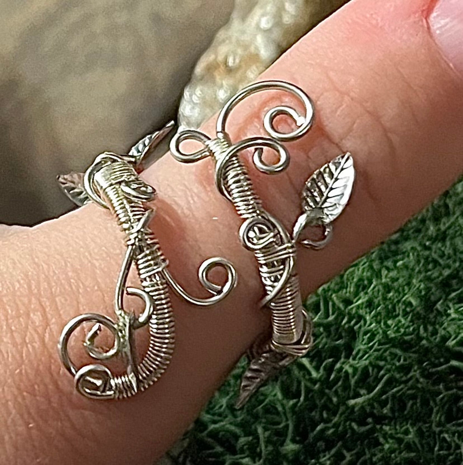 Vine Ring, Vine Rings for Women, Vine Ring Silver, Wire Wrapped Ring ...