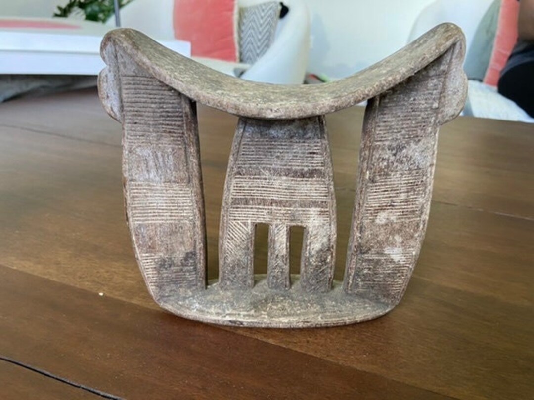 Vintage Ethiopian Hand Carved Wood Traditional Headrest - Etsy