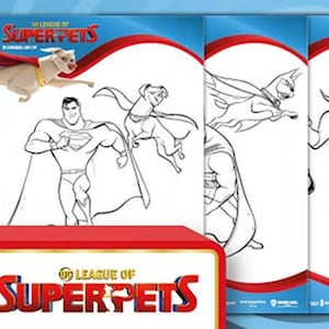 dc league of super pets coloring pages