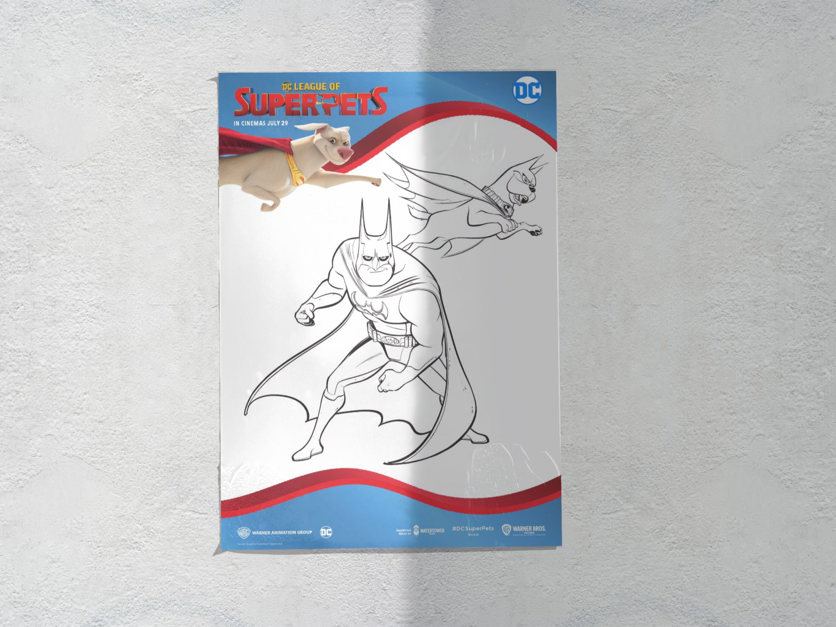 DC Super-pets: Superhero Colouring Sheets Download Print and Colour - Etsy