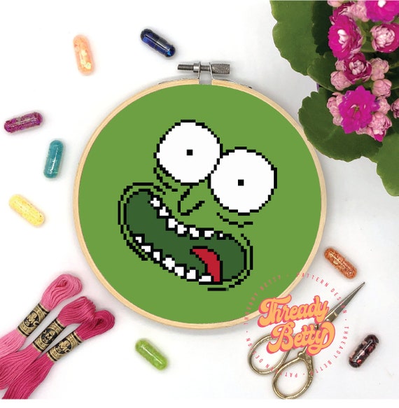 Pickle Rick Cross-stitch Pattern Digital PDF Instant - Etsy