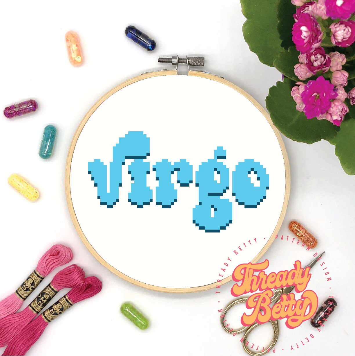 Zodiac Sign Cross Stitch Pattern PDF - Digital Instant Download - Etsy