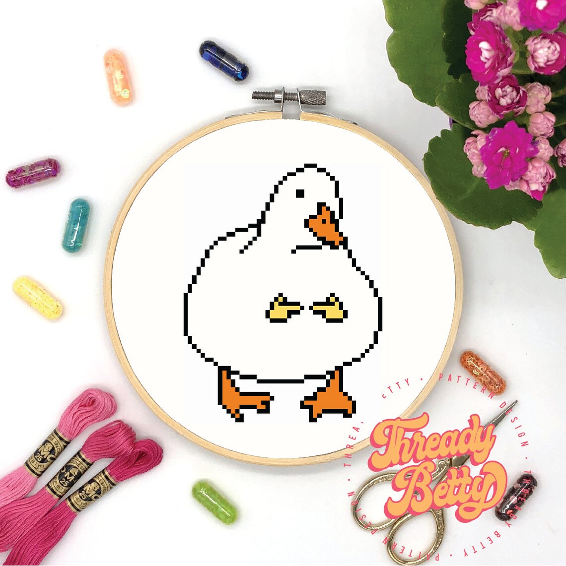 Meme Cross Stitch Shy Duck - Digital Instant Download PDF - Intarsia ...