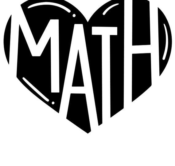 Math Heart Svg Files for Cricut Printable Digital File - Etsy
