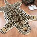 Handmade Tufted Lepord Animal Skin Design Wool Pile Area Rug for ...